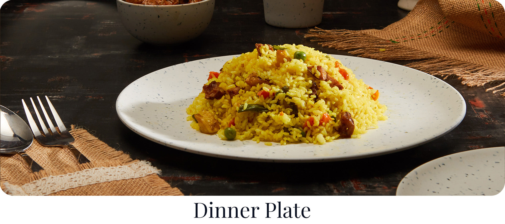 Daily-Use Eco-Friendly Bamboo Fiber Dinner Plate Stylish & Sustainable