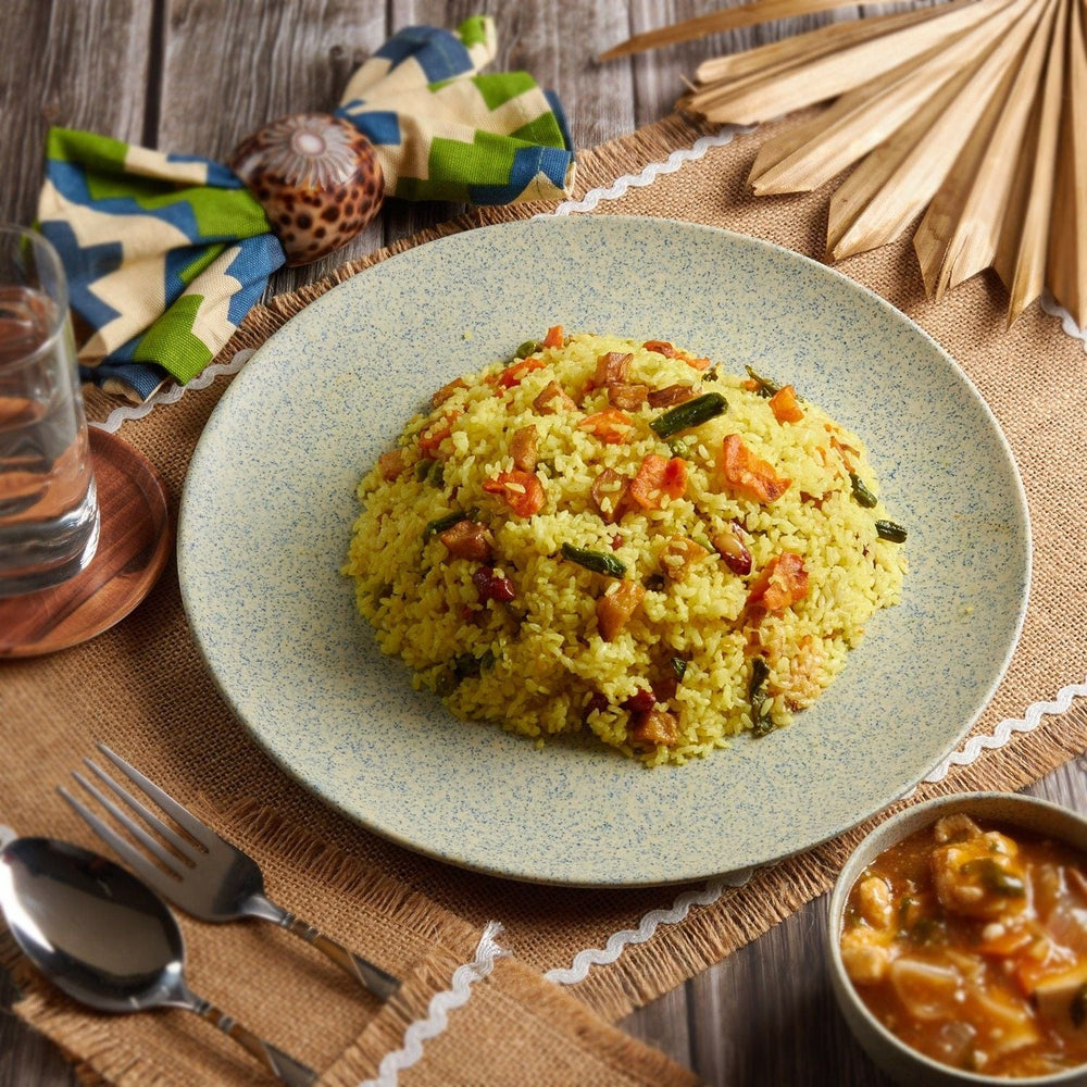 Bamboo Fibre Dinner Set | 24pcs Set | Stonewash Design