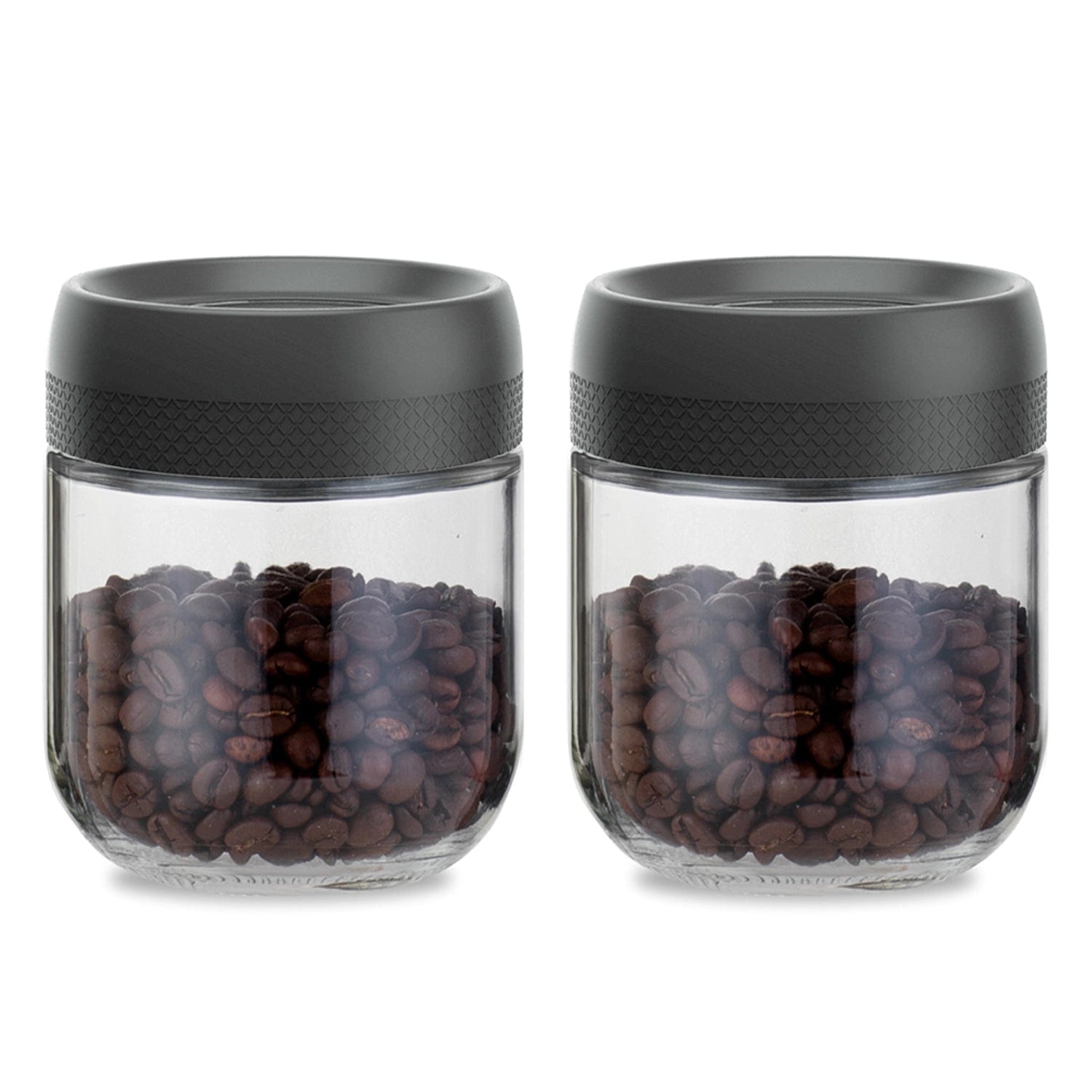 Magnifying Glass Jars | 2pcs Set |350ml | Black