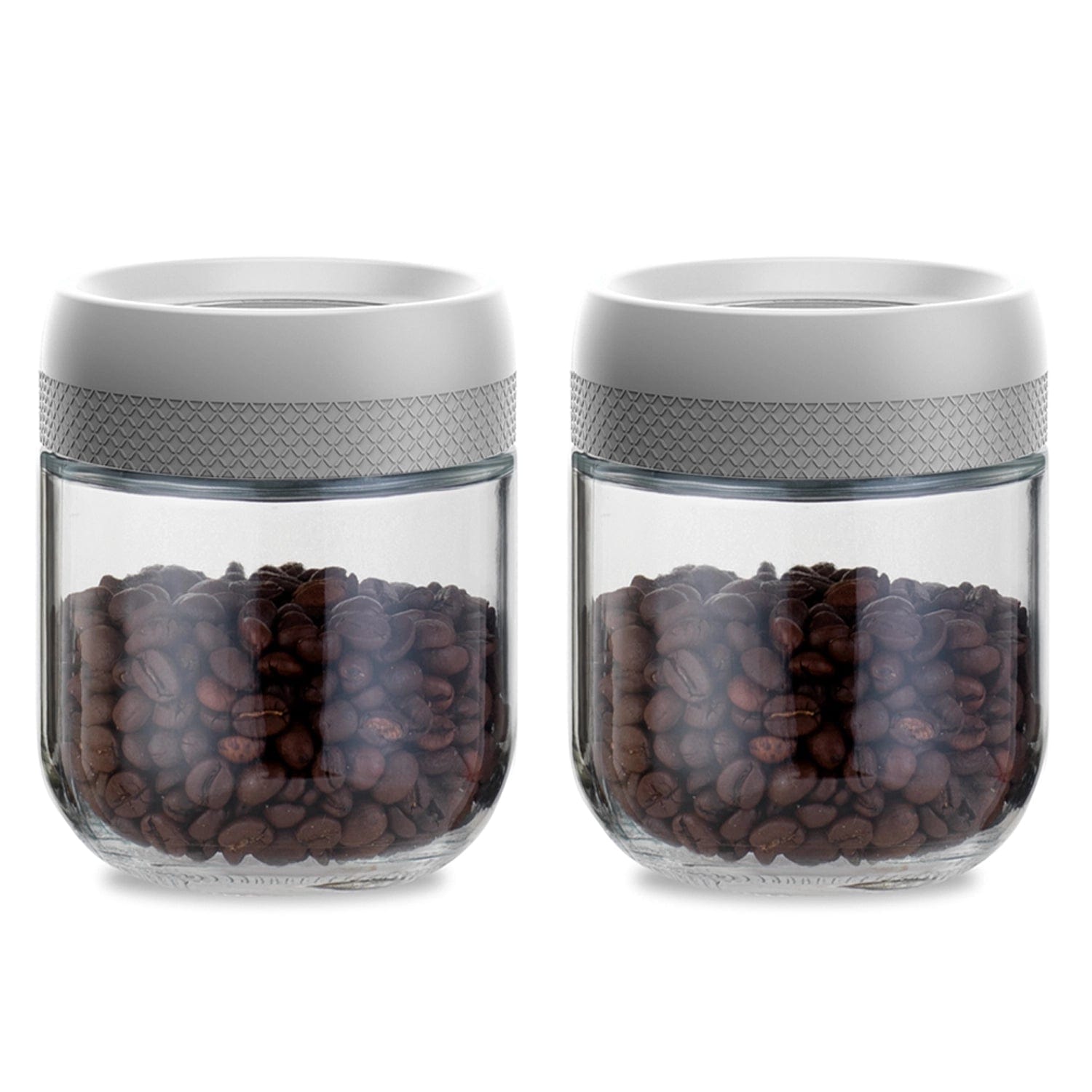Magnifying Glass Jars | 2pcs Set |350ml | Off-White